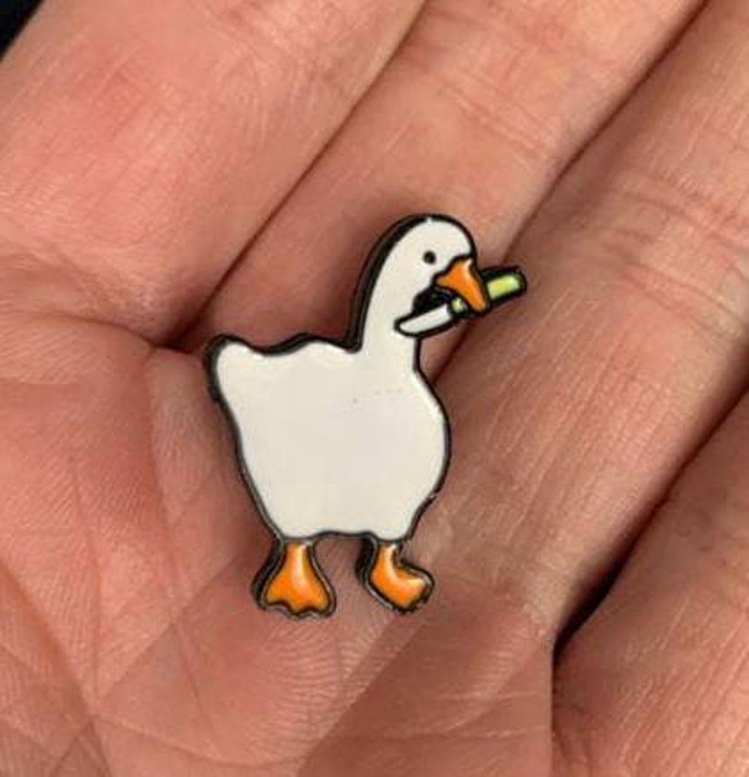Untitled Goose Funny Enamel Pin - Etsy