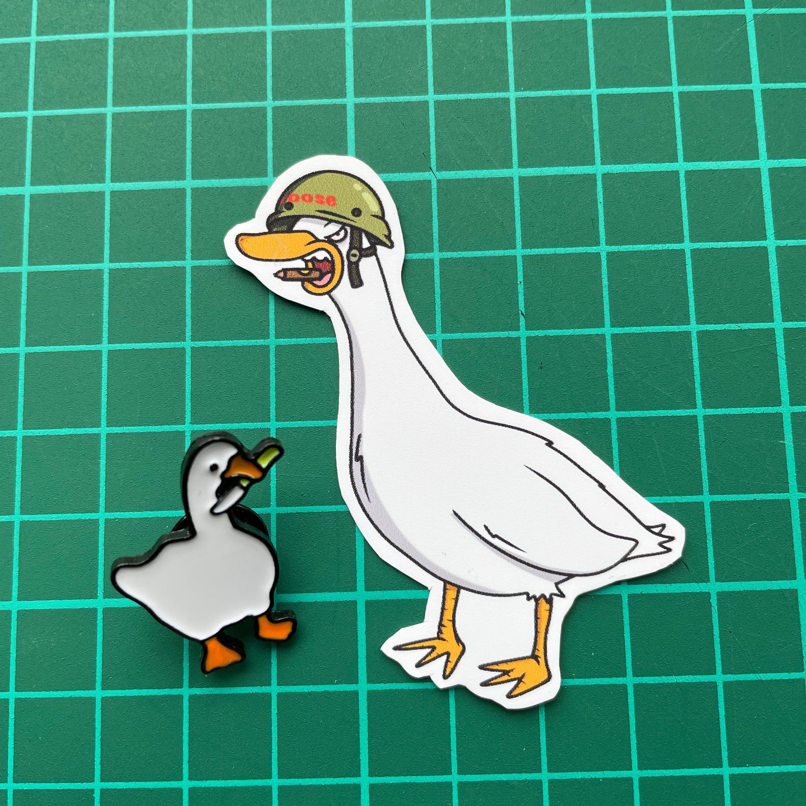 Untitled Goose funny enamel pin / vinyl sticker / birthday | Etsy