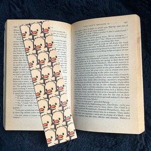 Cute Duck Bookmark Laminated 2 X 8 Inch - Etsy