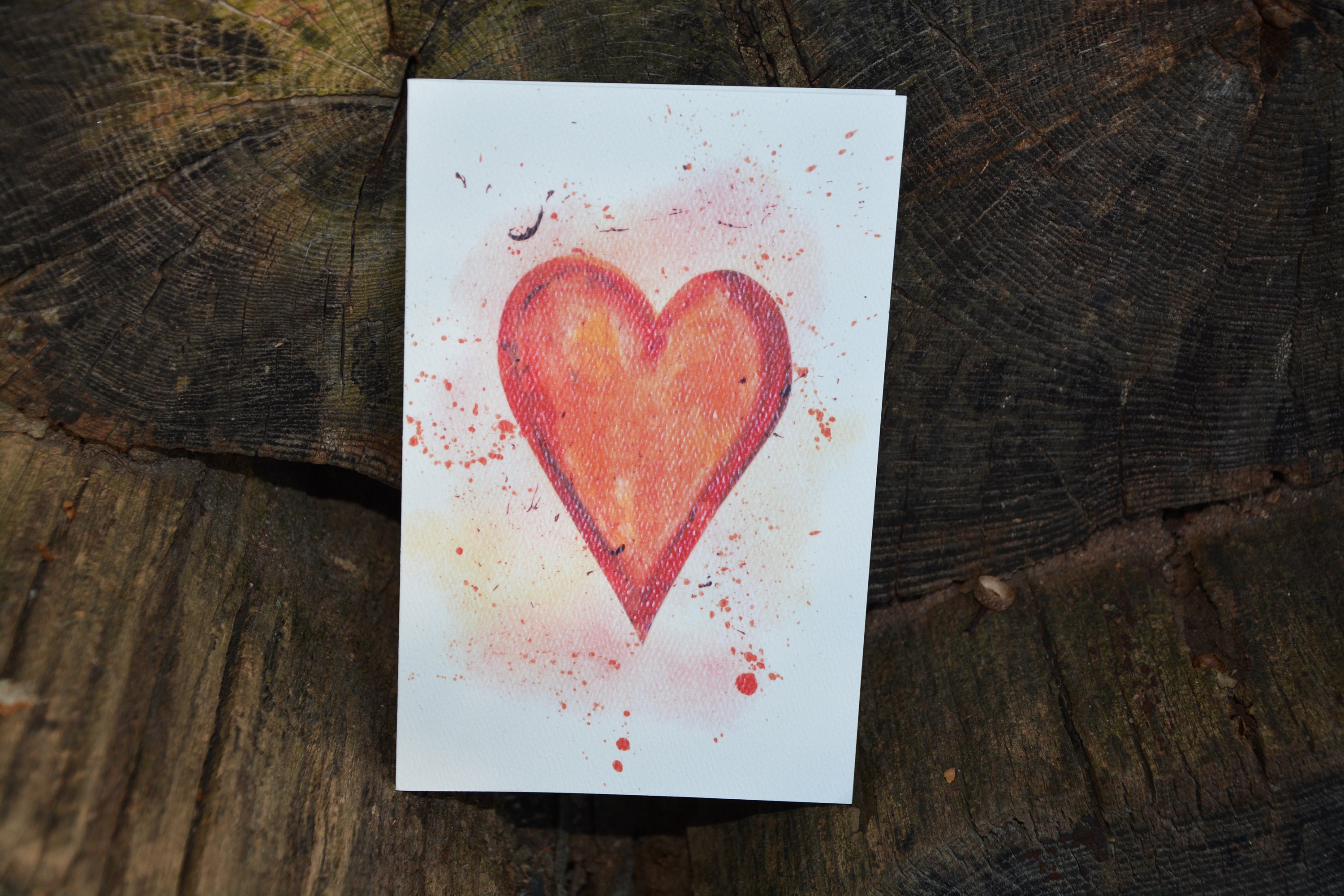 Heart Card - Etsy