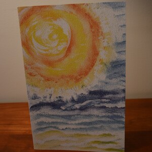 Sun on the Water Card (blank) - Etsy