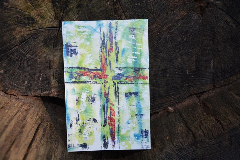 Sacrifice Cross Prayer Card - Etsy