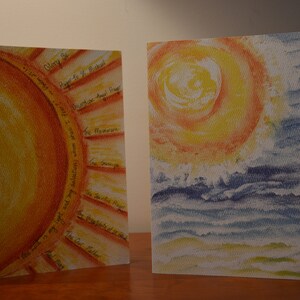 Sun on the Water Card (blank) - Etsy