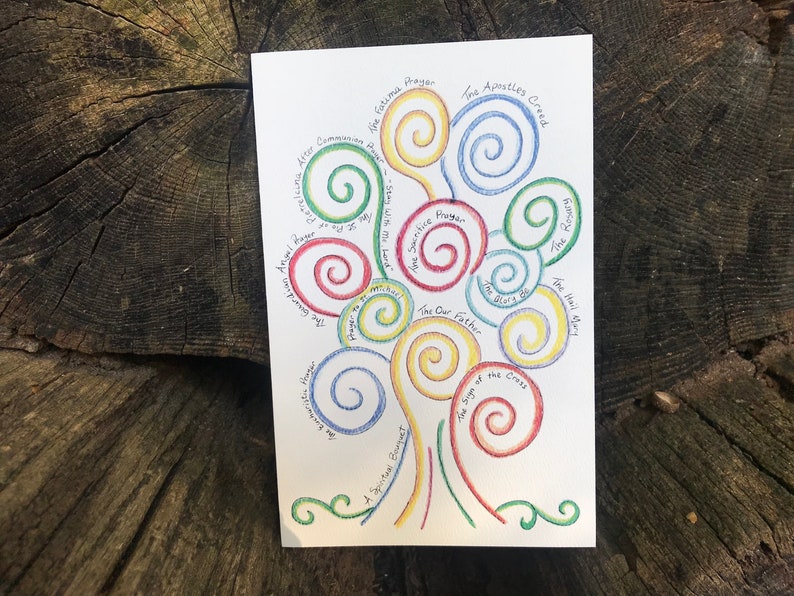 Tree Spiritual Bouquet Card - Etsy