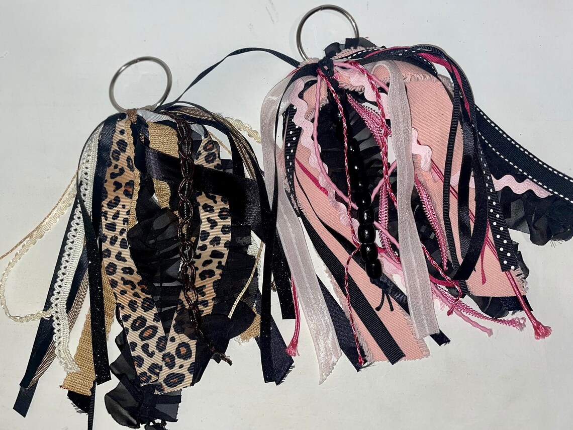 Ribbon Bag Charms - Etsy