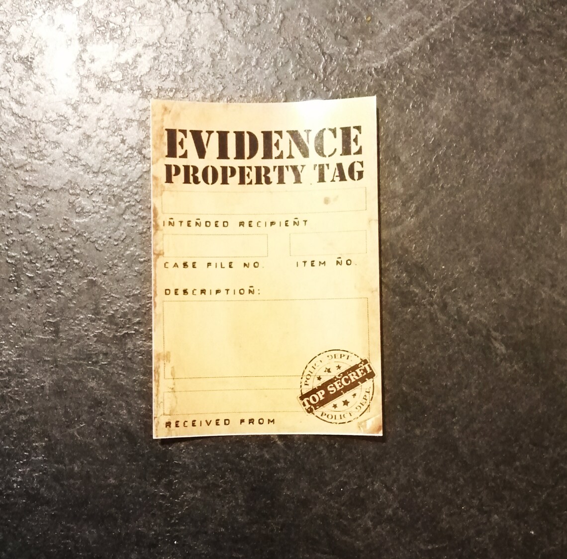 Handmade Evidence Gift Tag Stickers Pack of 6 | Etsy