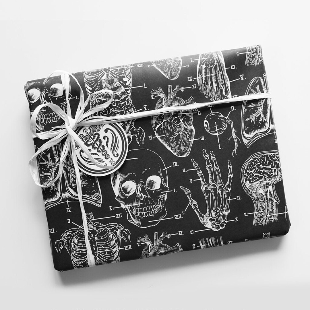 Anatomical Vintage Gift Wrap Set - Etsy