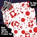 Blood Spatter Gift Wrapping Set - Etsy