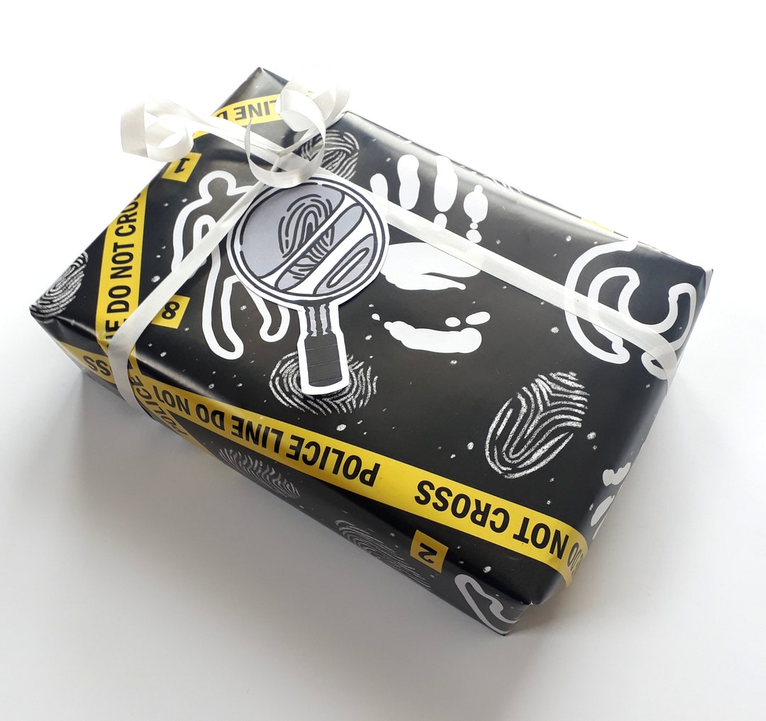 CSI Crime Scene Gift Wrapping Set - Etsy UK