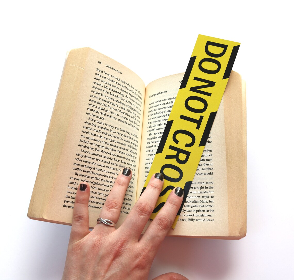 CSI Crime Scene Bookmark crime Scene Do Not | Etsy