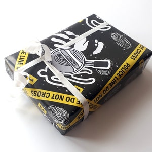 CSI Crime Scene Gift Wrapping Set - Etsy UK