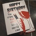 True Crime Birthday Card Wine and True Crime - Etsy