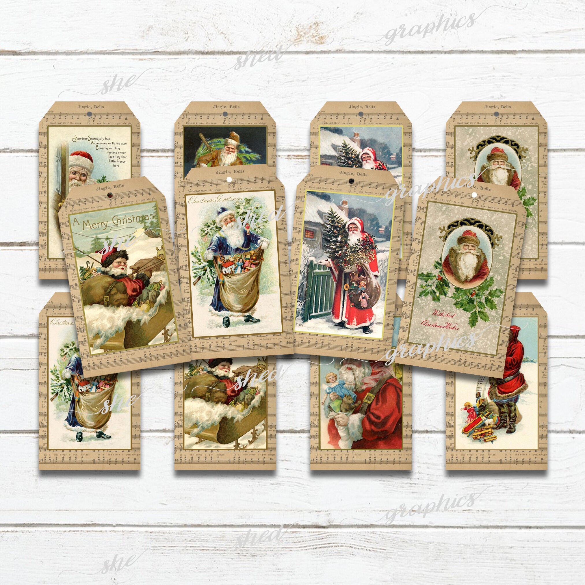 Old Fashioned Santa Claus, St. Nicholas, Vintage Christmas, Printable ...