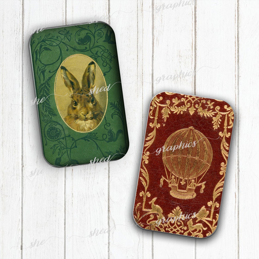 Gilded Bookcovers, Altoid Tin Inserts, Printable Digital Download ...