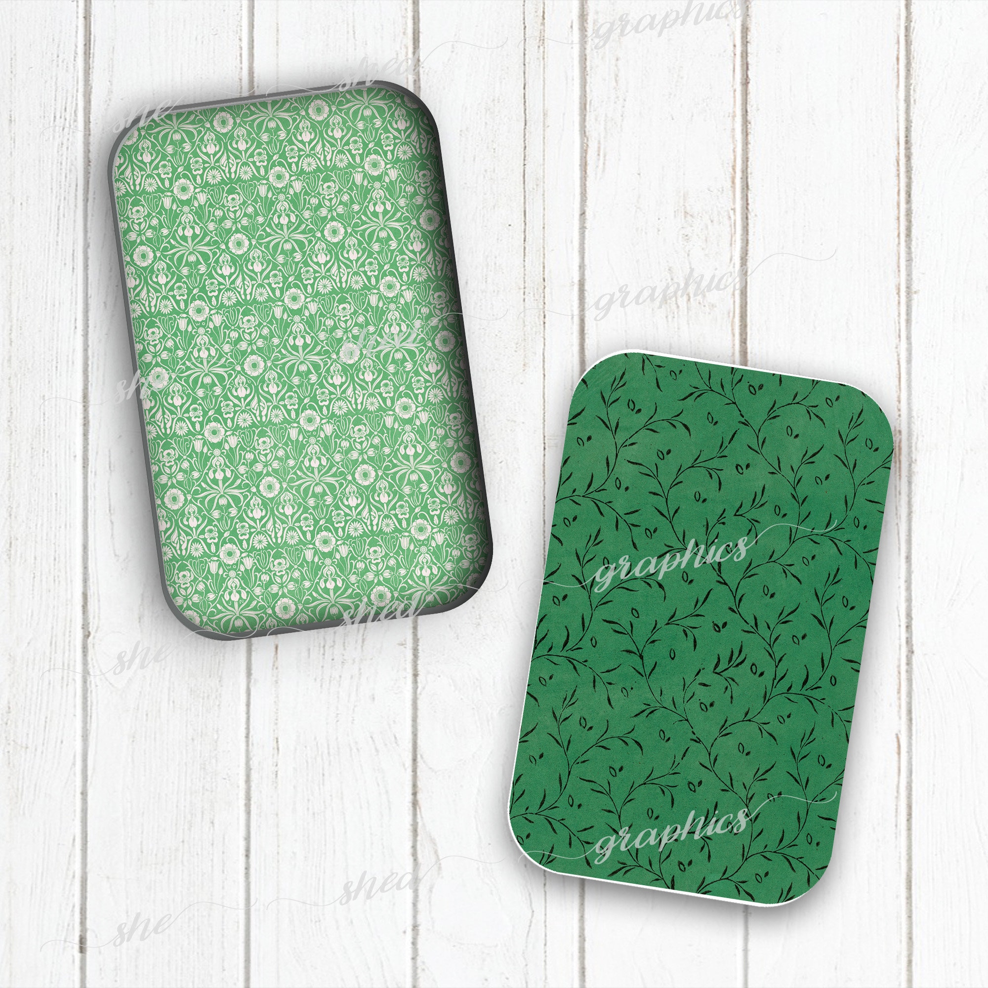 Vintage Petite Patterns, Altoid Tin Insert, Printable Design, Digital ...