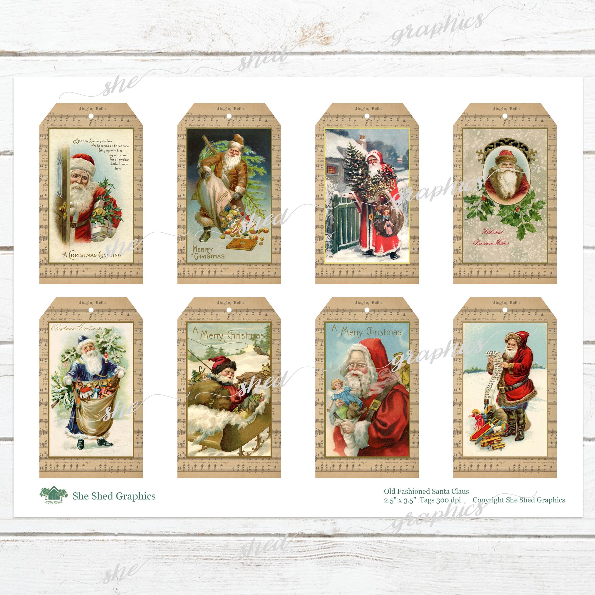 Old Fashioned Santa Claus, St. Nicholas, Vintage Christmas, Printable ...