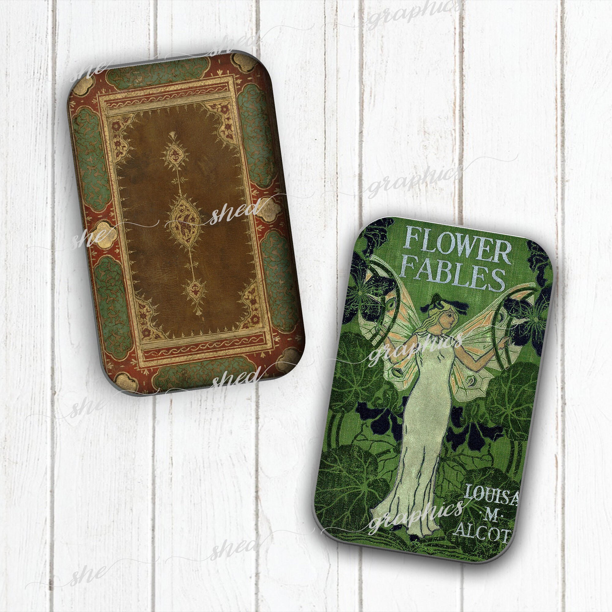 Gilded Bookcovers, Altoid Tin Inserts, Printable Digital Download ...