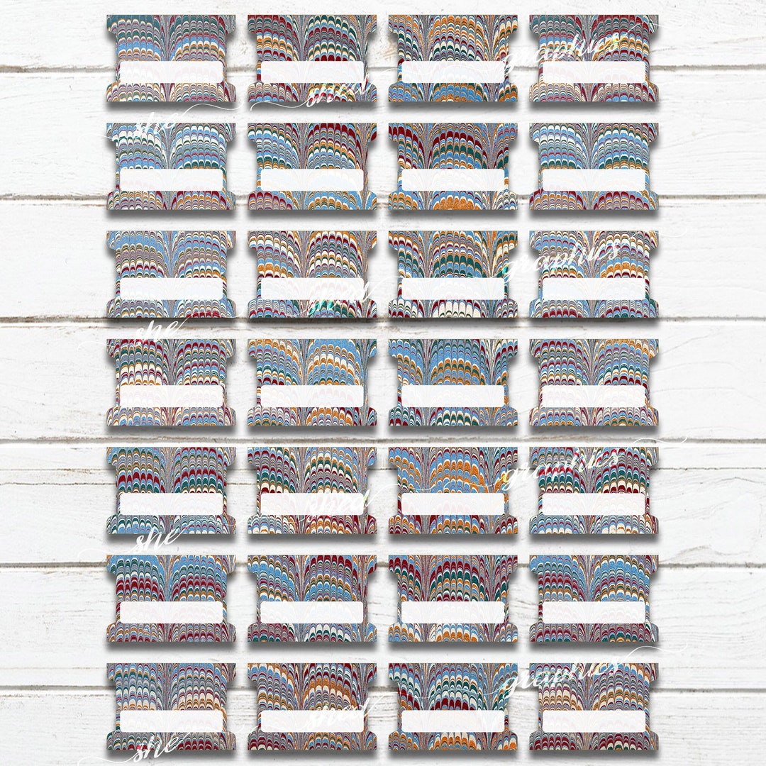 Printable Journal Tabs, Multi Endpaper, Print Your Own, Instant ...