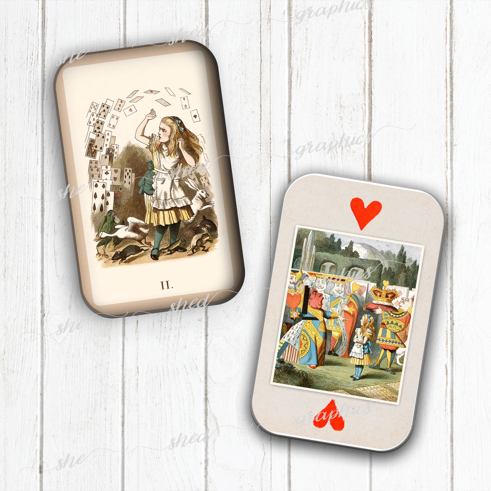 Alice's Adventures I, Altoid Tin, Printable Digital Download Collage ...