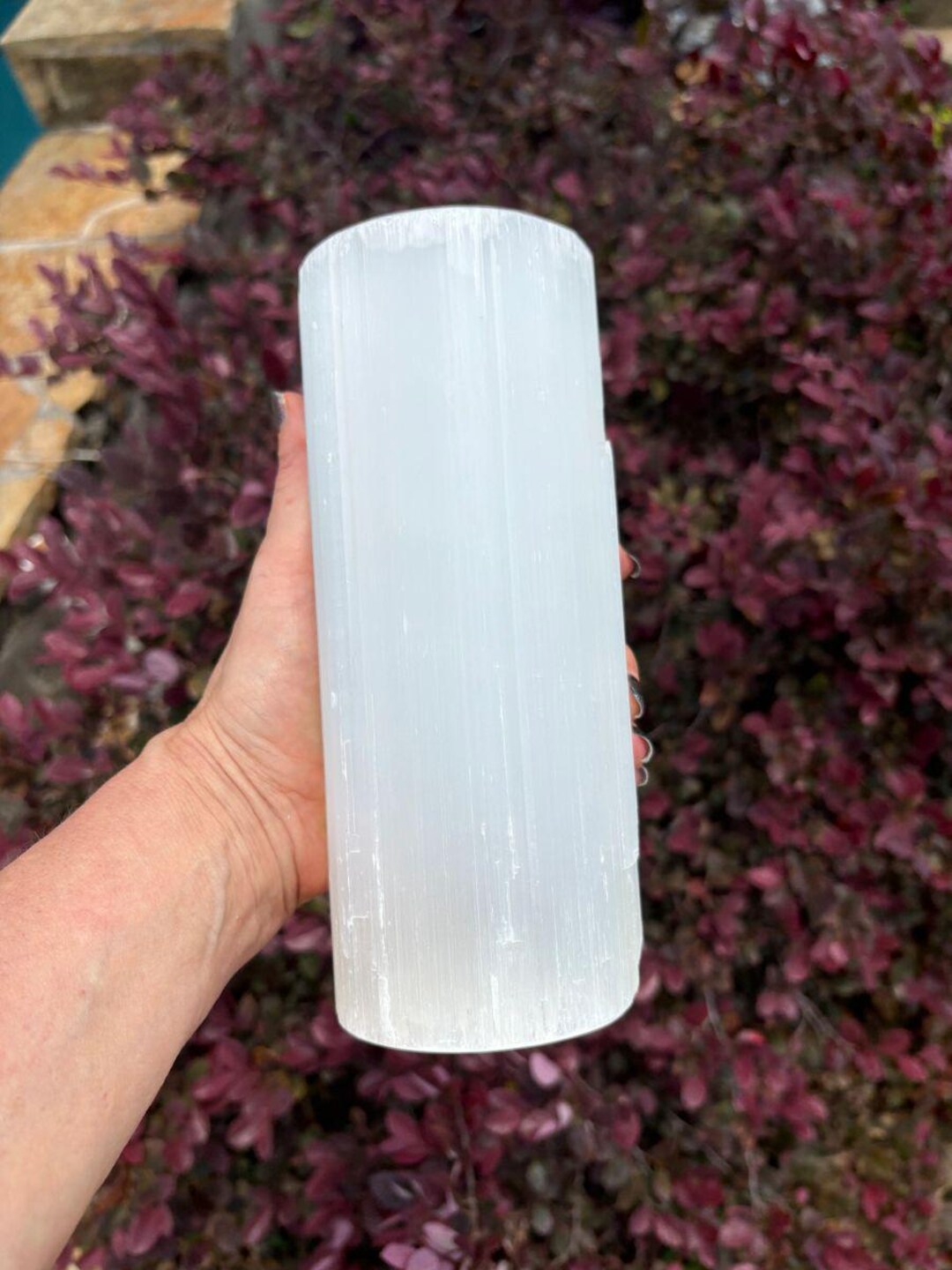 Lunar Pillar Selenite Cylinder | Divine Light Beacon | Energy Clearing ...