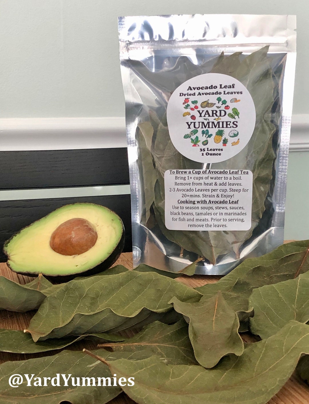 Dried Avocado Leaves Hand Picked Mature Whole Dried Avocado Leaf 1 ...