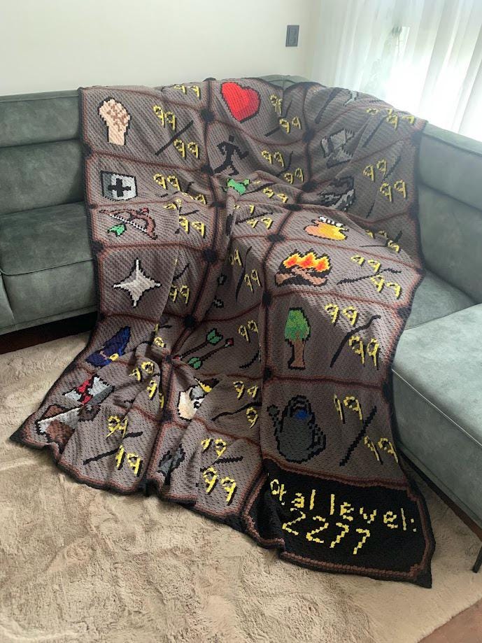 OSRS 99/99 Stats C2C Haakpatroon - Etsy