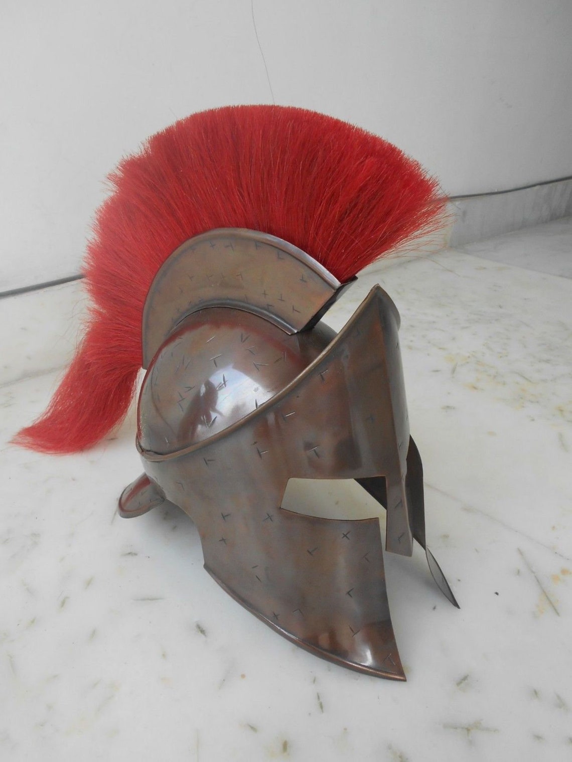 Helmet With Red Plume Spartan Helmet Halloween Gift - Etsy Australia