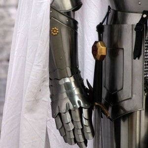 Knight Wearable Suit of Armor Crusader Gothic Full Body Armour Costume ...