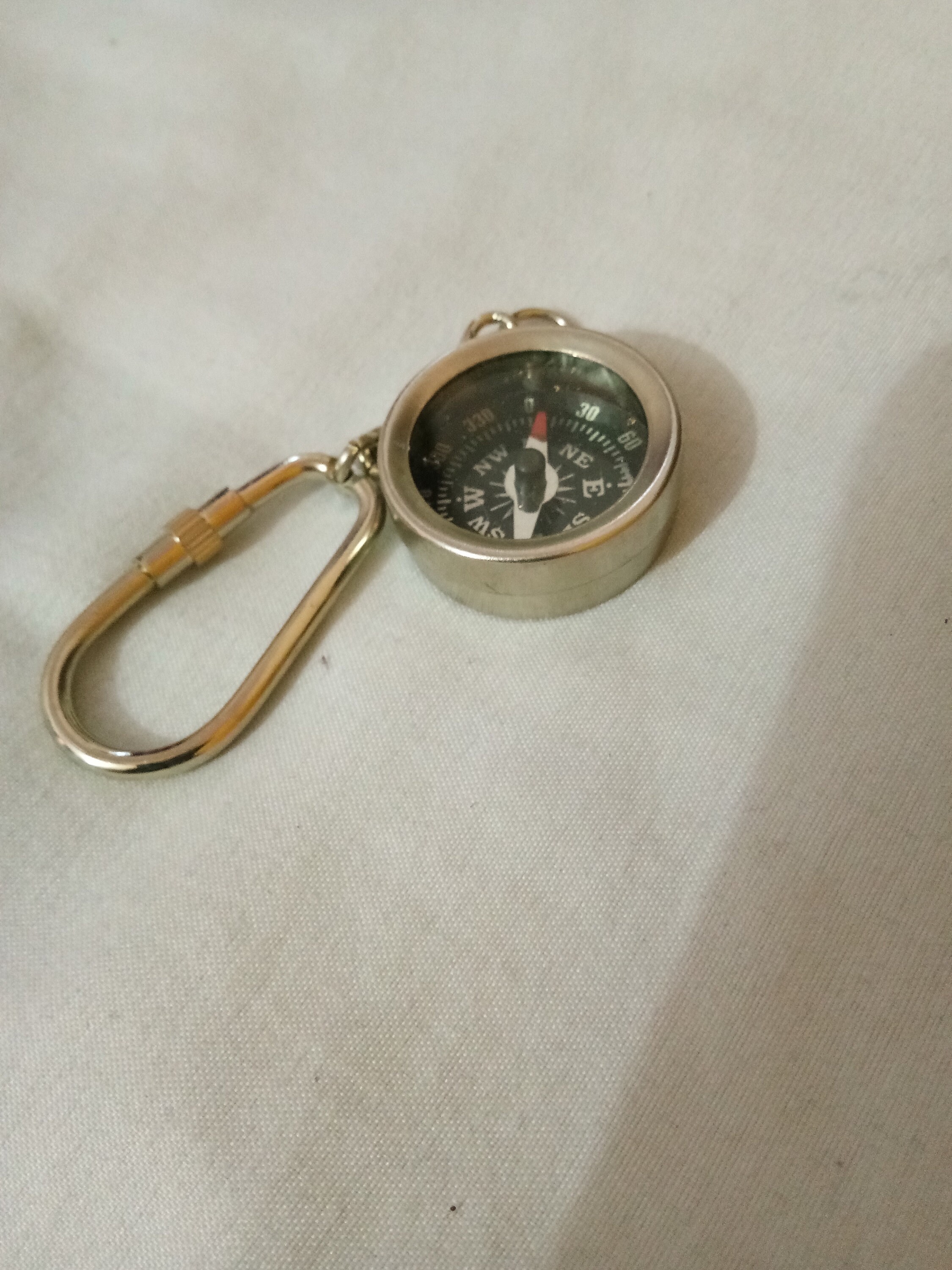 Brass Key Ring Compass Key Chain Compass for Camping and Hiking - Etsy UK