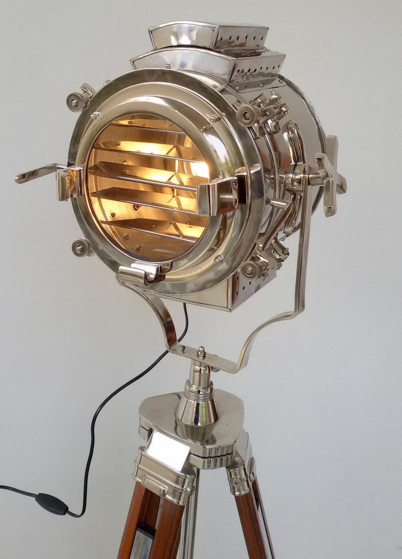 Christmas Hollywood Spot Light Wooden Heavy Tripod Spotlight Big Light ...