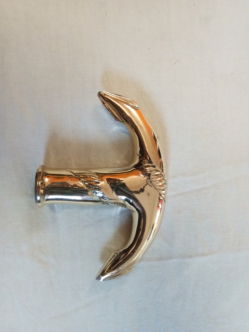 Brass Designer Anchor Shape Handle for Walking Stick - Etsy