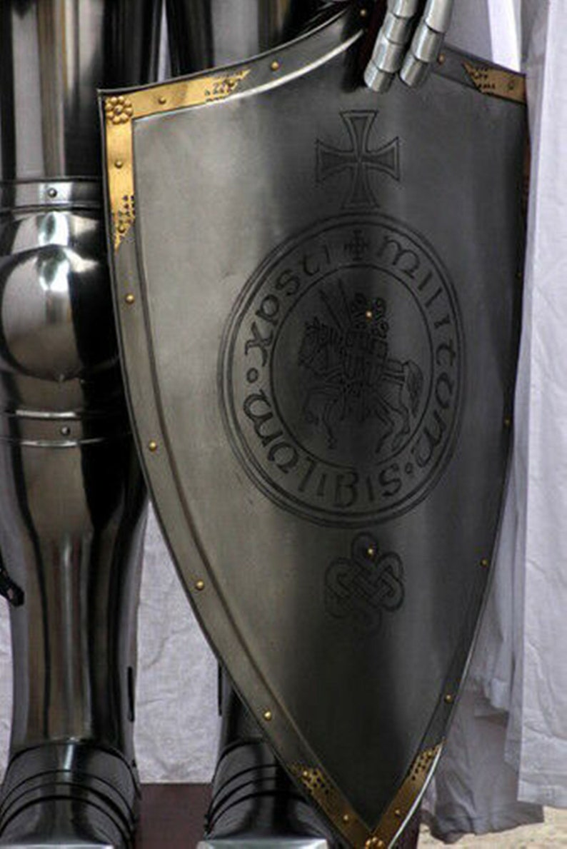 Knight Wearable Suit of Armor Crusader Gothic Full Body Armour Costume ...