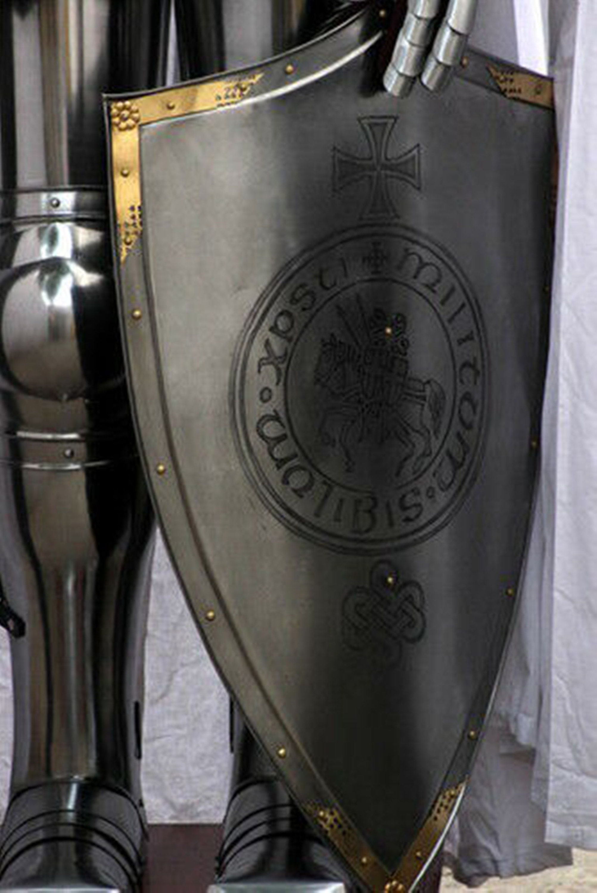 Knight Wearable Suit of Armor Crusader Gothic Full Body Armour Costume ...