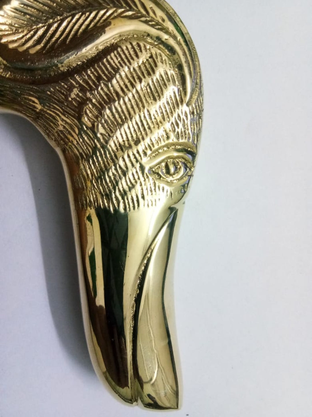 Solid Brass Dog Face Handle for Walking Stick Cane - Etsy