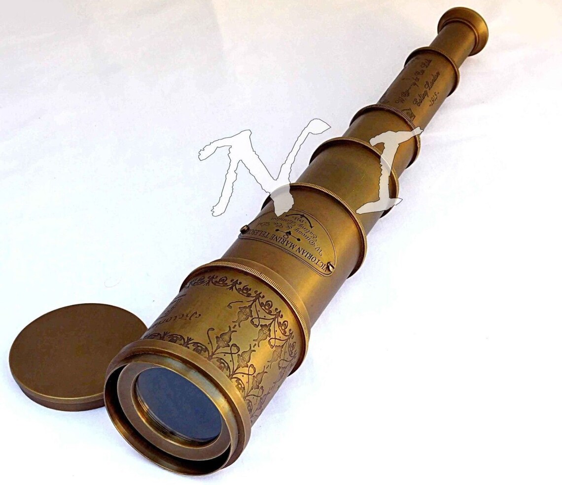 Brass Telescope Spyglass in Five Fold Fully Solid Brass - Etsy