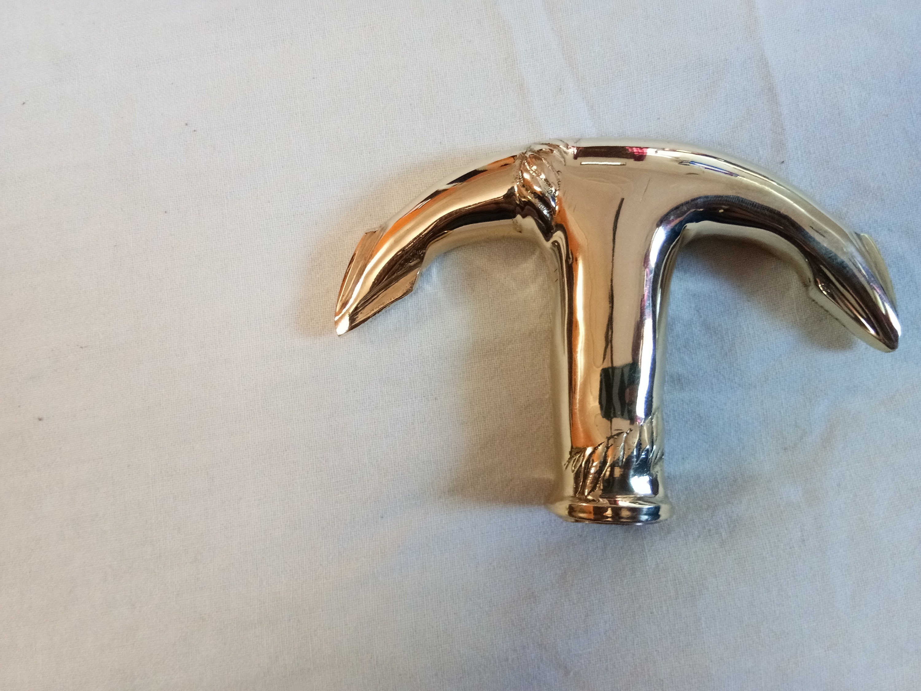 Brass Designer Anchor Shape Handle for Walking Stick - Etsy
