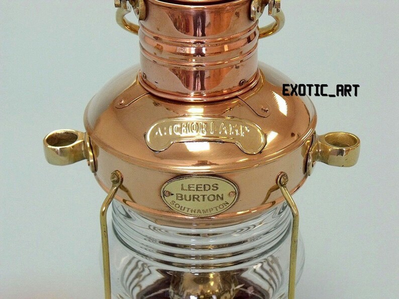 Brass and Copper SHIP Hanging Boat Lantern ANCHOR LAMP - Etsy