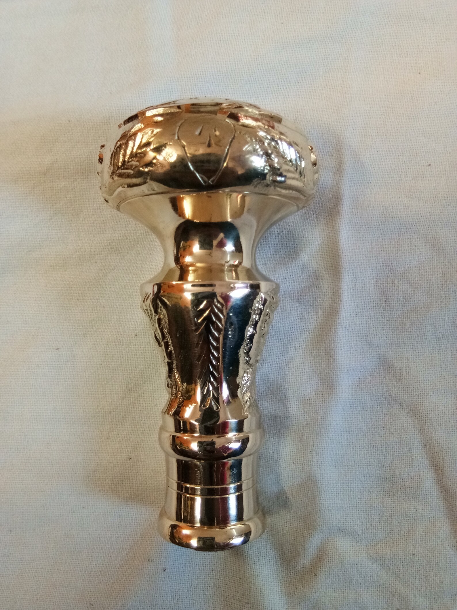 Round Brass Stick Handle for Wooden Walking Stick Cane - Etsy Canada