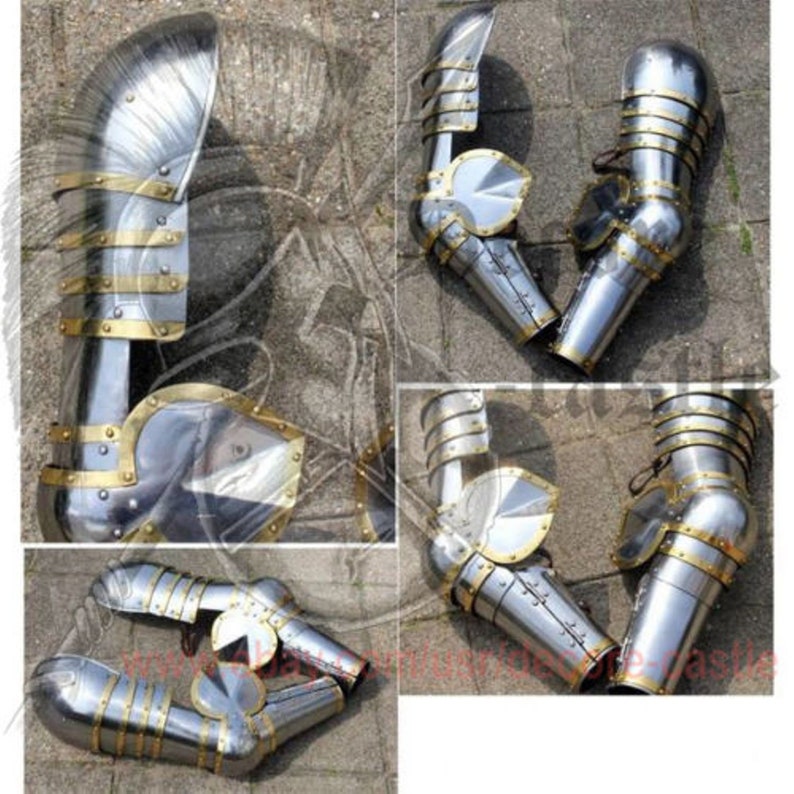 New Medieval Armour Parts Ulfberth Churburg Leg Armour Guard Harness - Etsy