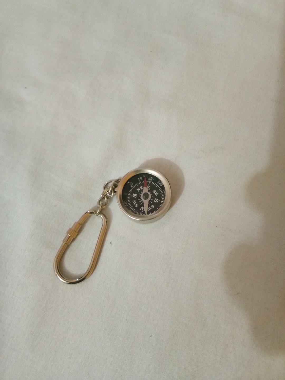 Brass Key Ring Compass Key Chain Compass for Camping and Hiking - Etsy