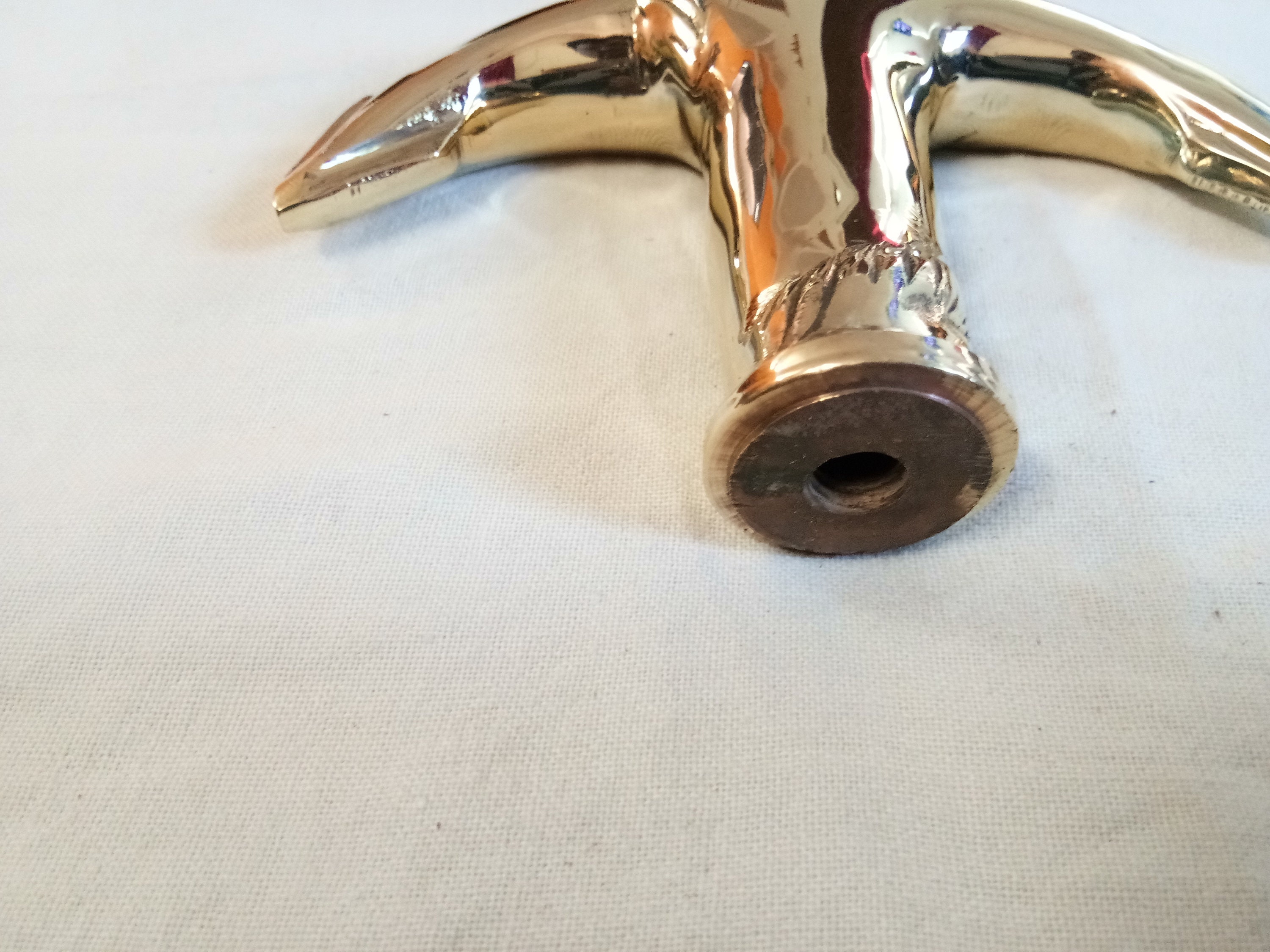 Brass Designer Anchor Shape Handle for Walking Stick - Etsy
