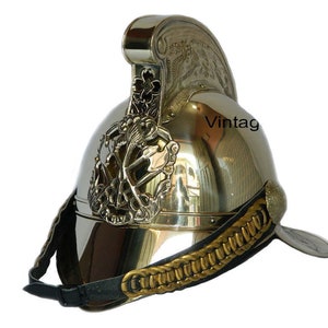 British Fireman Helmet British Fireman Helmet Handmade Quality Brass ...