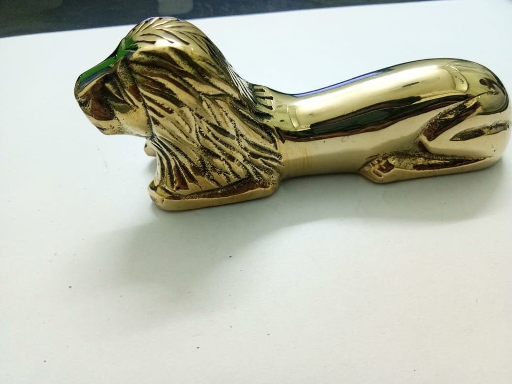 Solid Brass Roorkee Lion Shape Handle for Walking Stick Cane - Etsy