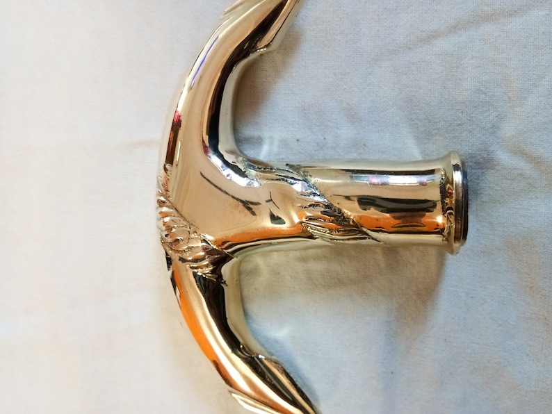 Brass Designer Anchor Shape Handle for Walking Stick - Etsy