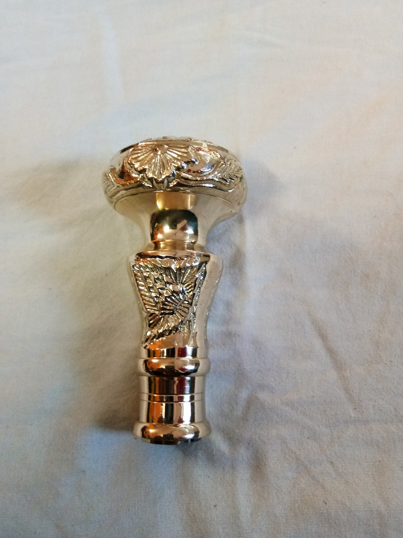 Round Brass Stick Handle for Wooden Walking Stick Cane - Etsy Canada