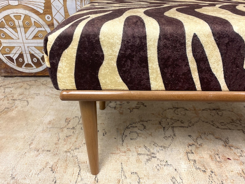 Handmade Ottoman Bench US FREE TAX Turkish Rug Upholstered Bench, Boho ...