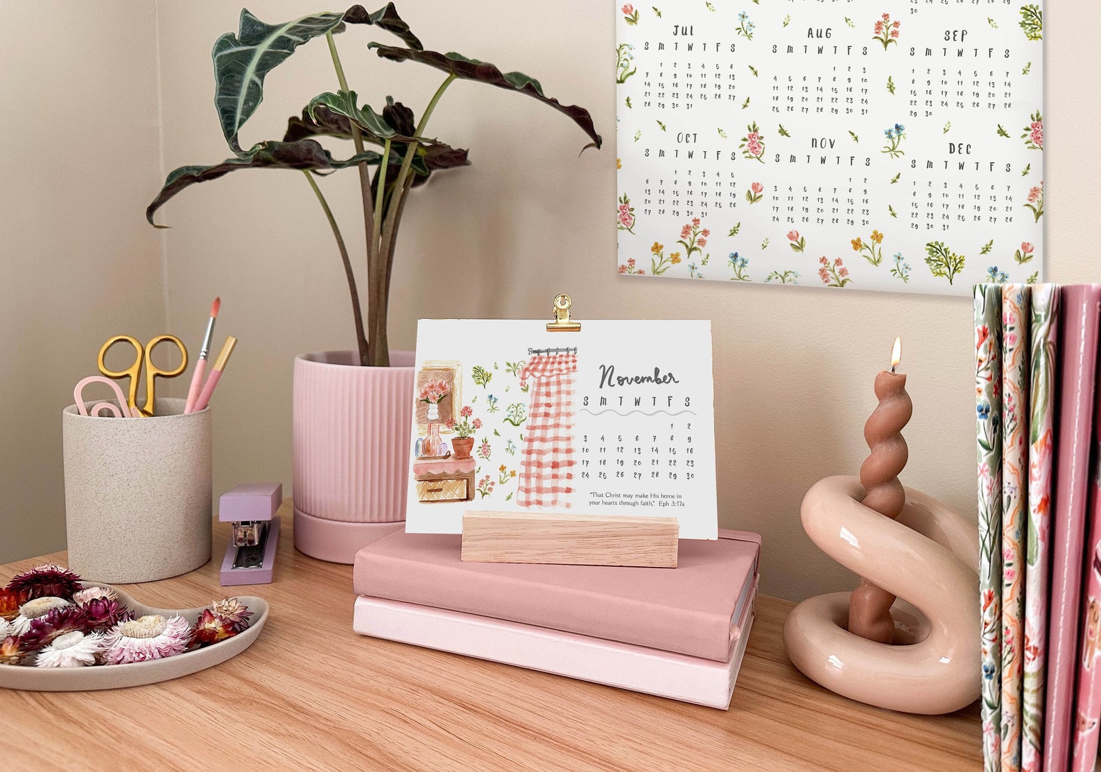 2024 Desk & Wall Calendar Printable Instant Download Christian Bible ...