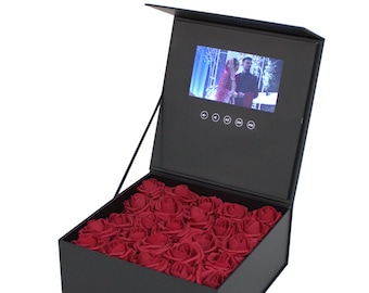 Gift Box With Video Message and Photo Inc Custom Text - HD Screen ...