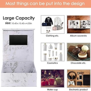 Gift Box With Video Message and Photo Inc Custom Text - HD Screen ...