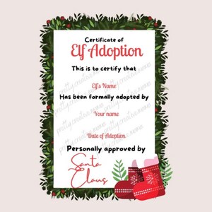 Personalized Elf Kits. Christmas Eve Present. Santa Cam. Reindeer Food ...